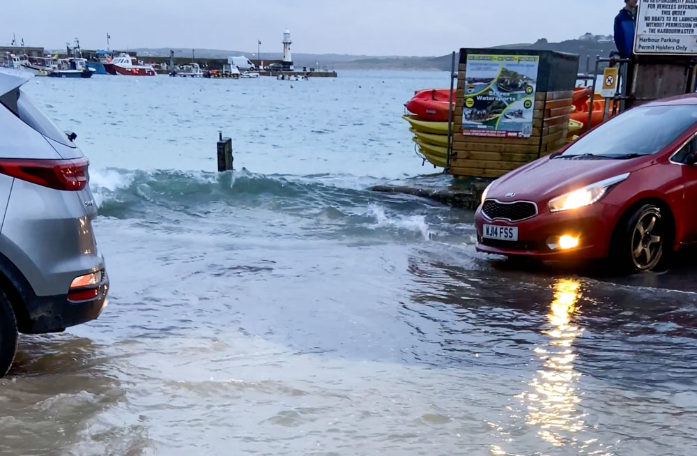 Extreme High Tides And Flooding In St Ives, Cornwall - JV's Cornwall